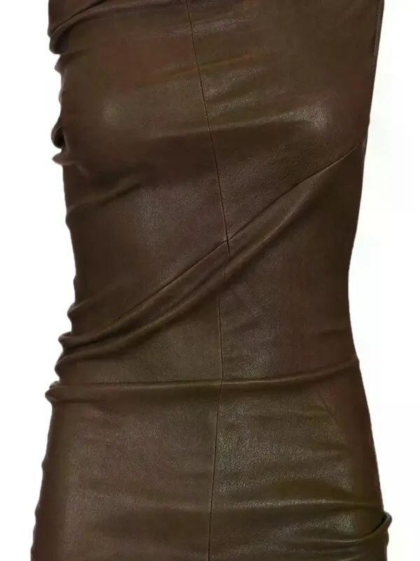 Rick Owens Athena One-shoulder Draped Maxi Dress - Brown