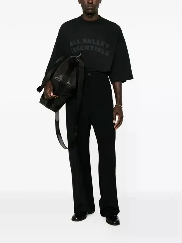 Fear Of God Logo-print Mesh T-shirt - Black