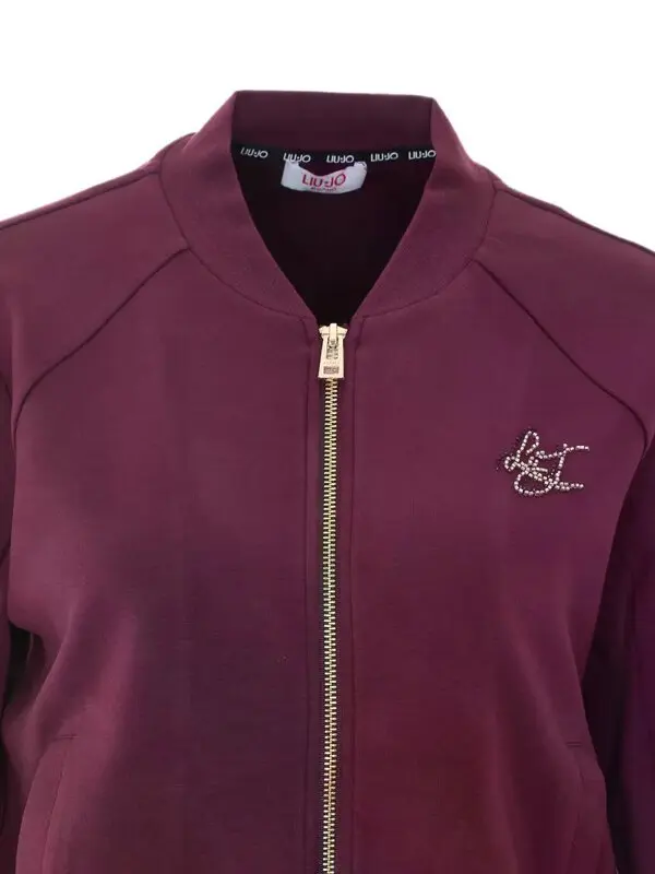 Liu Jo Sequin-embellished Zip-up Sweater