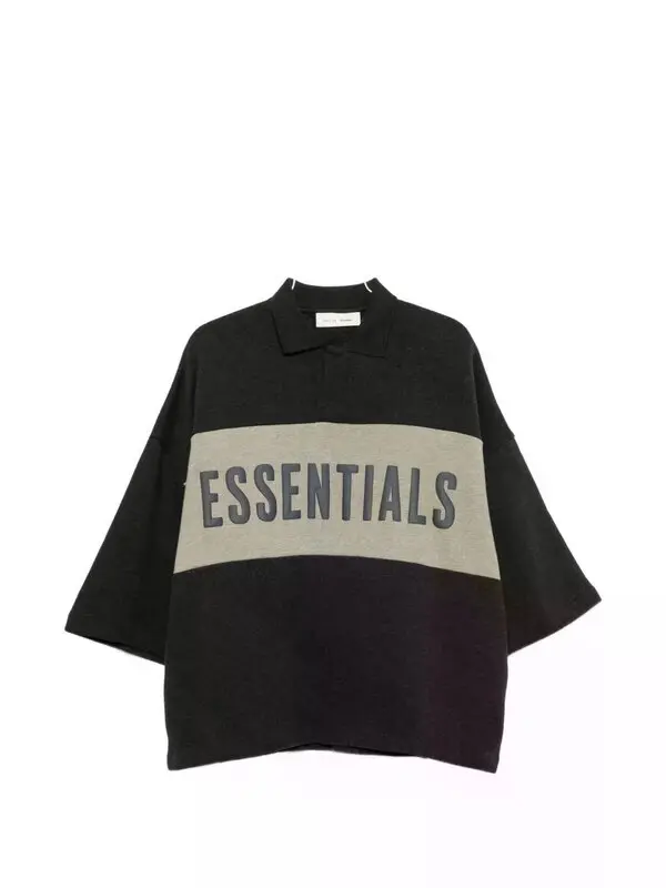 Fear Of God Essentials Logo-print Polo-shirt - Grey