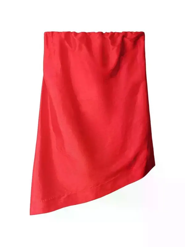 Staud Georgia Silk Convertible Top - Red