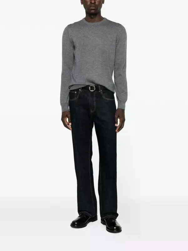 FILERIA Crew Neck Long Sleeve Knit