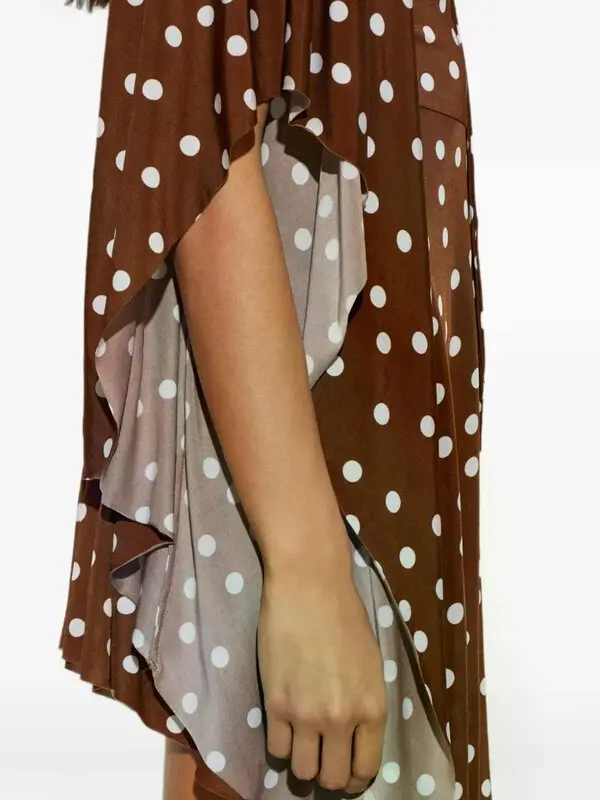 Vetements Polka-dot Asymmetric Dress