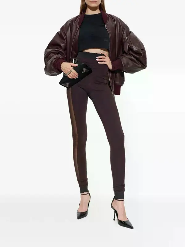 Attico Sheer-panelled Leggings