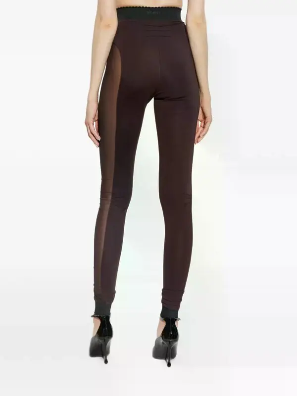 Attico Sheer-panelled Leggings