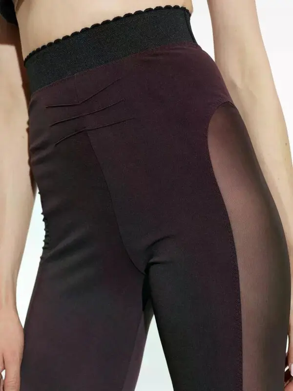 Attico Sheer-panelled Leggings