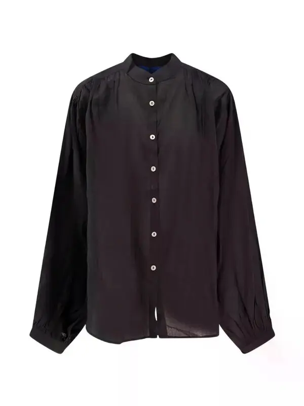 MES DEMOISELLES Celeste Gathered-detail Shirt - Black