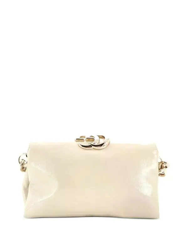 Gucci Gg Soft Chain Handle Bag Patent Small Shoulder Bag
