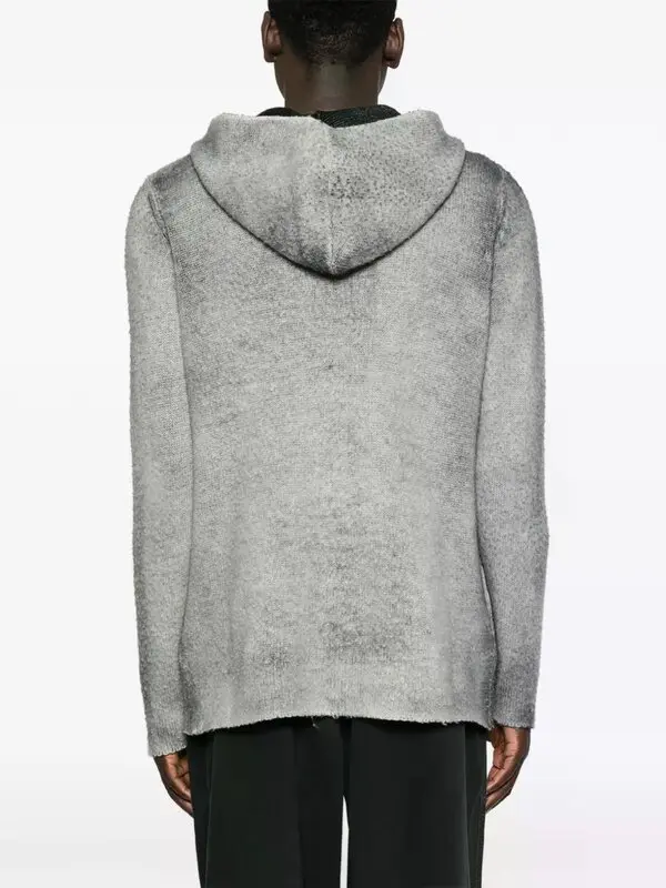 Avant Toi Knitted Zip-up Hooded Sweater
