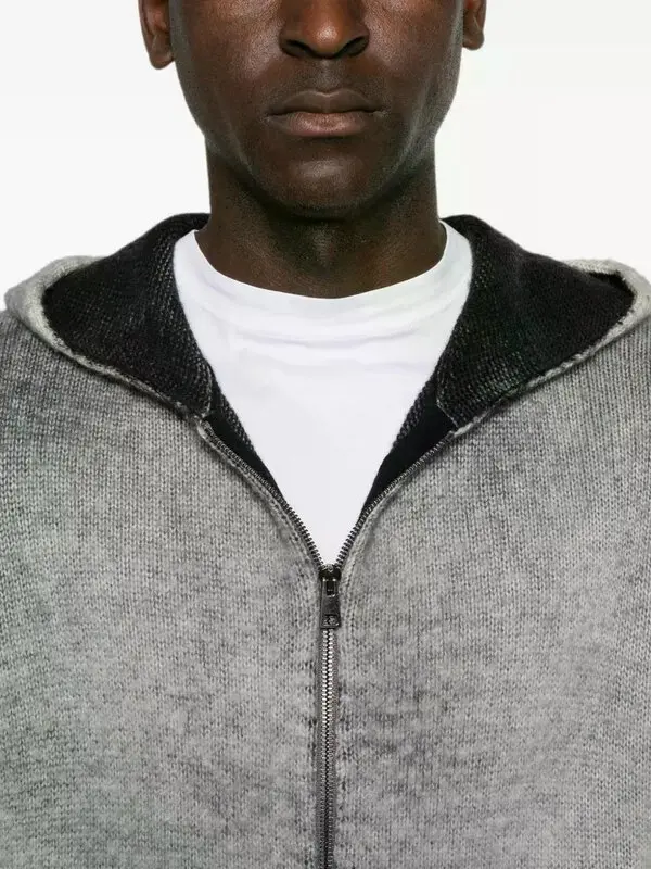 Avant Toi Knitted Zip-up Hooded Sweater