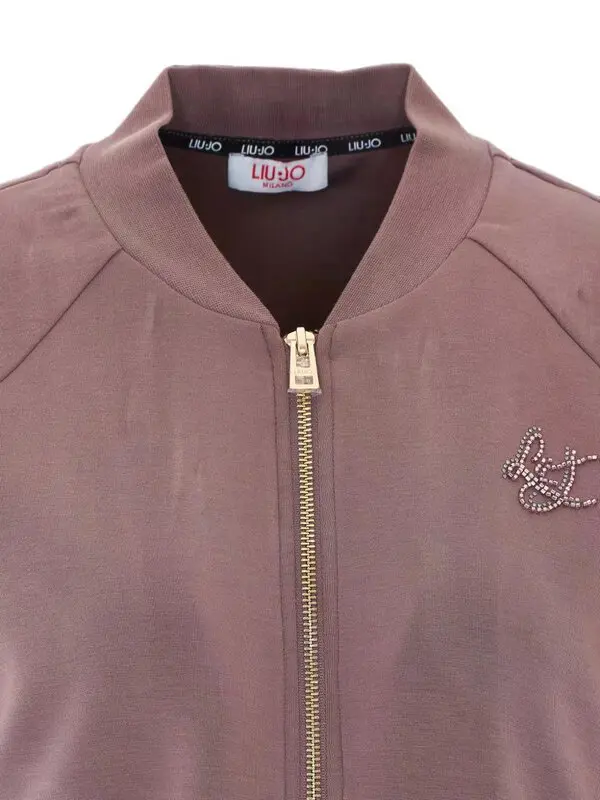 Liu Jo Sequin-embellished Zip-up Sweater