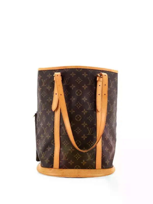 LOUIS VUITTON Monogram Canvas Gm Bucket Bag - Brown