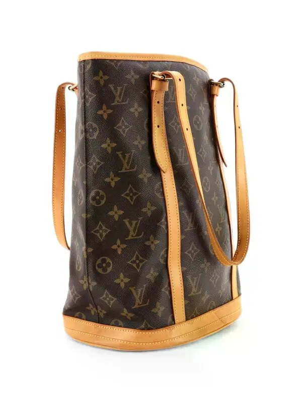 LOUIS VUITTON Monogram Canvas Gm Bucket Bag - Brown