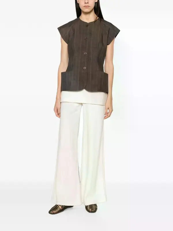 GANNI Pinstripe Vest