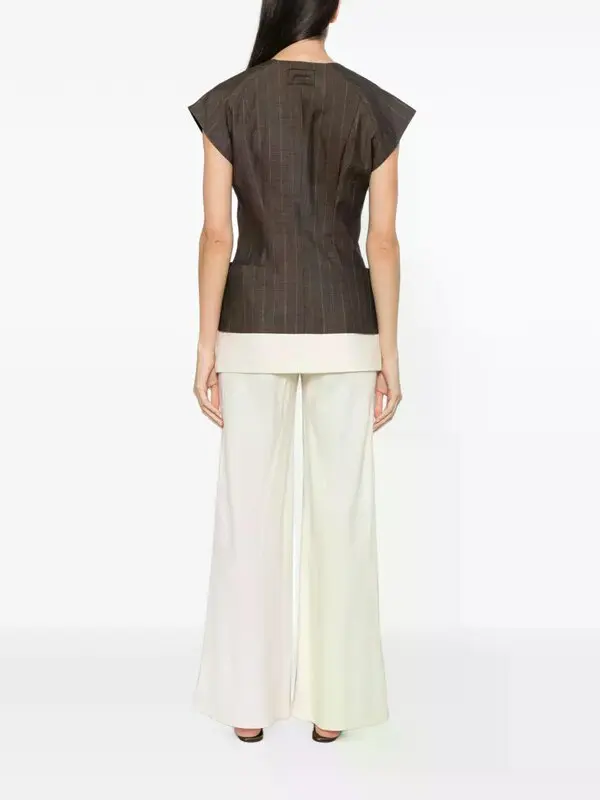 GANNI Pinstripe Vest