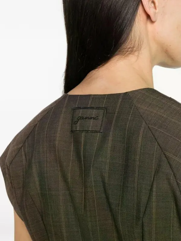 GANNI Pinstripe Vest