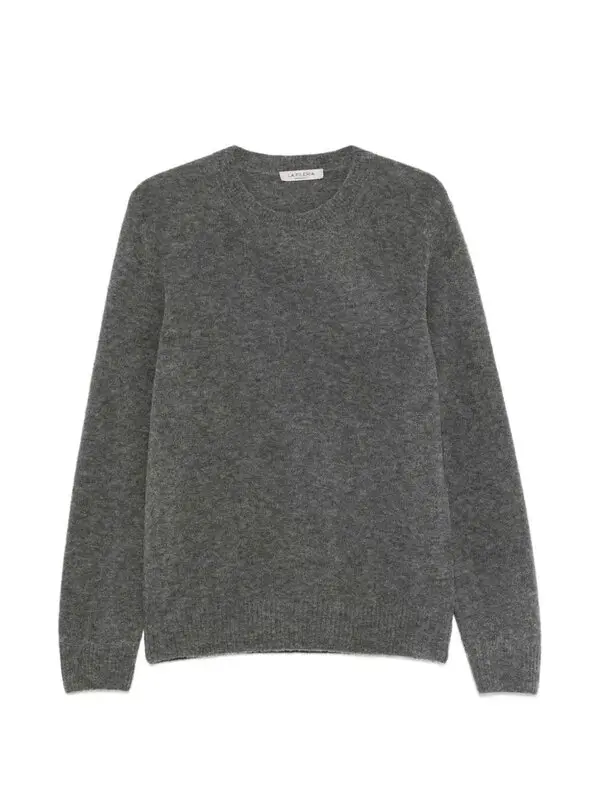 FILERIA Fine-knit Crew-neck Sweater - Grey