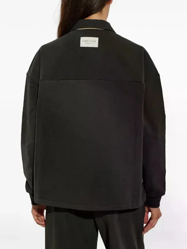RETHINKIT STUDIOS Oversized Logo-patch Polo Shirt
