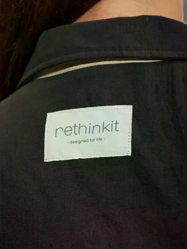 RETHINKIT STUDIOS Oversized Logo-patch Polo Shirt