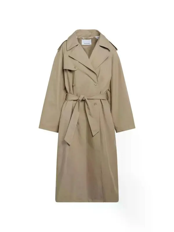 THE FRANKIE SHOP Riva Double-breasted Trench Coat - Neutrals