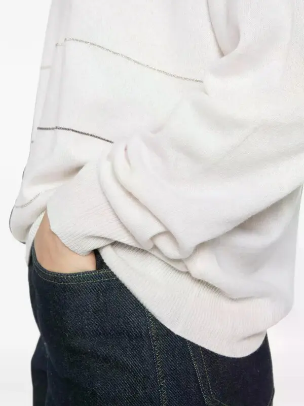 Peserico Beaded-stripe Sweater