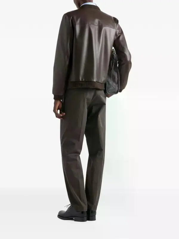 Prada Reversible Nappa Leather Bomber Jacket