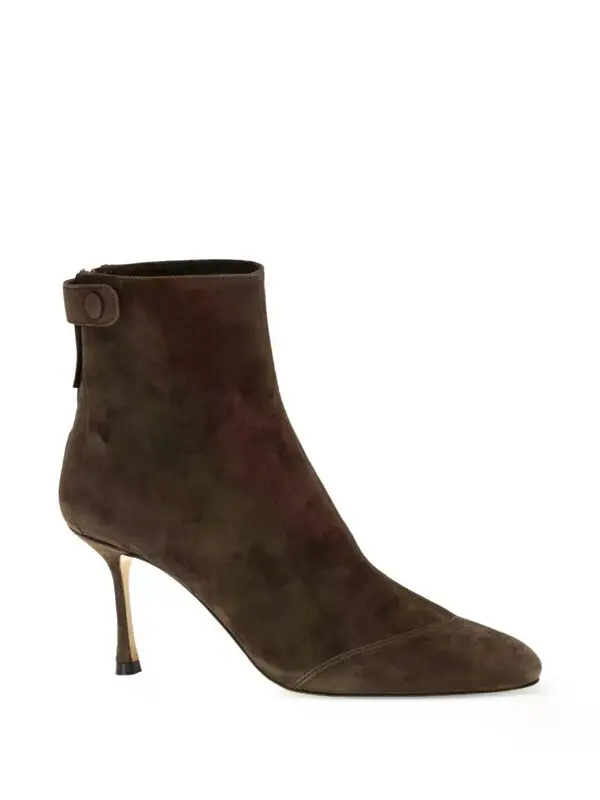 FRANCESCO RUSSO Suede Ankle Boots - Brown