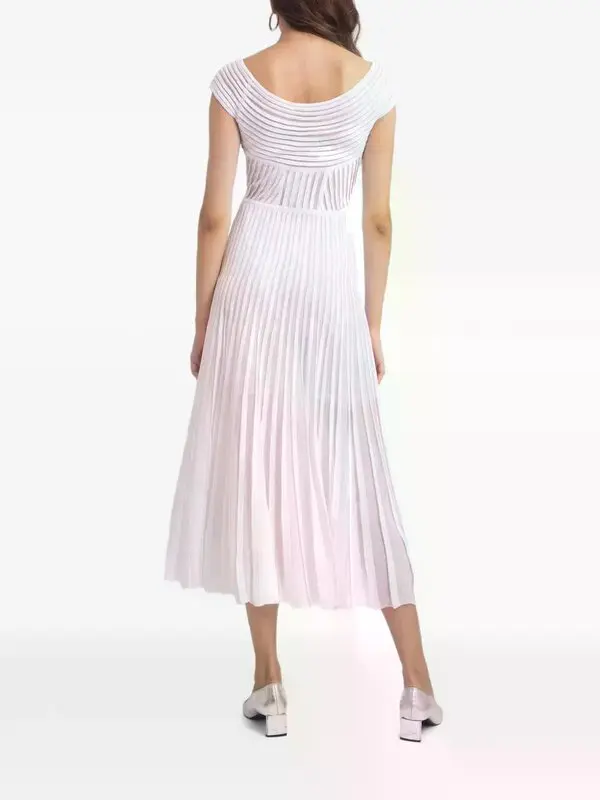 GEMY MAALOUF Off-shoulder Pleated Midi Dress