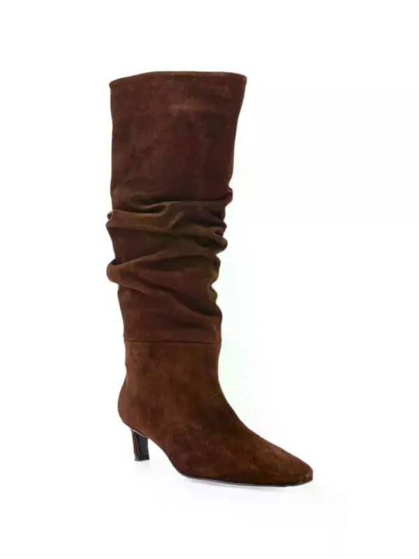 ALOHAS Kalila Slouchy Suede Boots - Brown