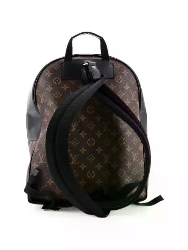 LOUIS VUITTON Josh Macassar Monogram Canvas Backpack - Black