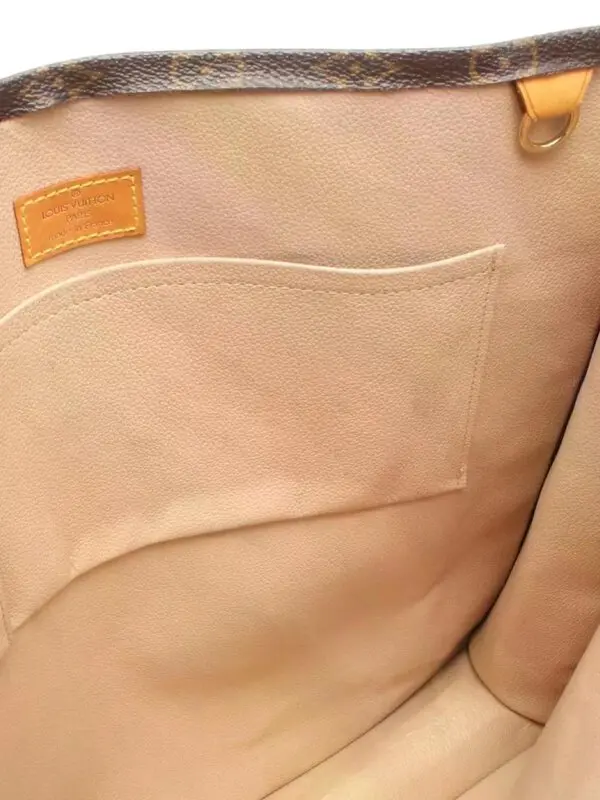 LOUIS VUITTON Monogram Canvas Sac Plat Tote Bag - Brown