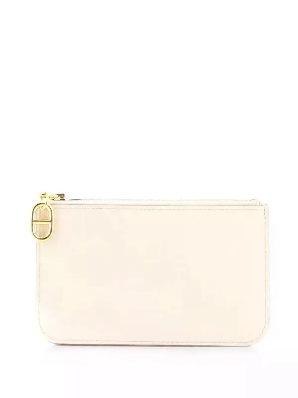 Hermès Zipengo Chaine D'ancre Zip Leather Card Holder - Neutrals