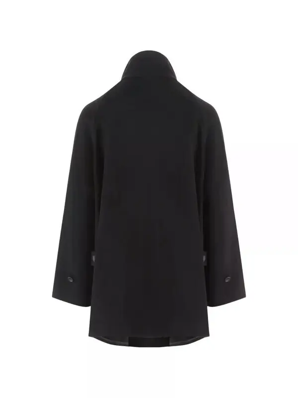 Tagliatore Leila High-neck Wool Cape Jacket