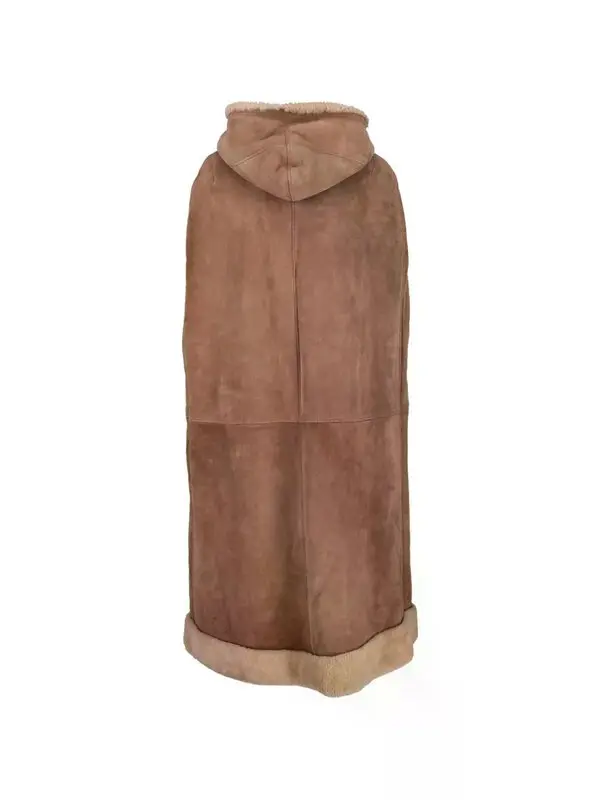 RITZ SADDLER VINTAGE Hooded Shearling Cape
