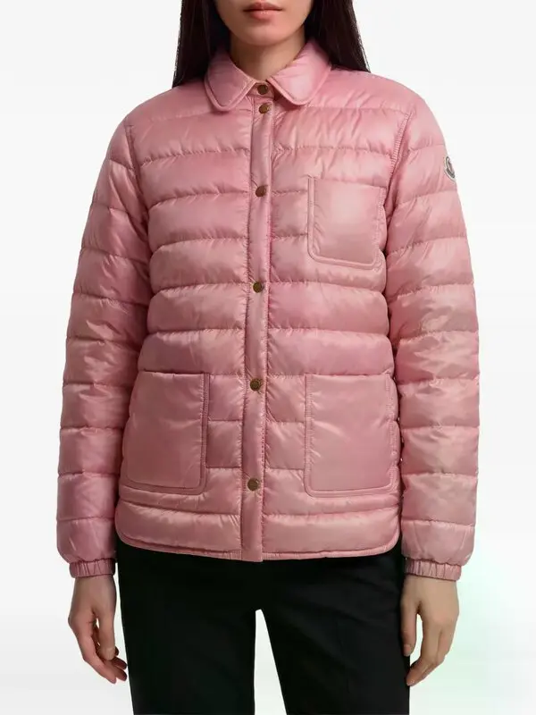 Moncler Fouine Down Shirt Jacket - Pink