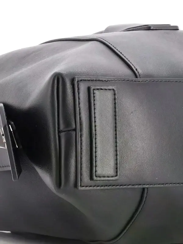 Givenchy Antigona Soft Lock Bag Leather Medium Satchel - Black
