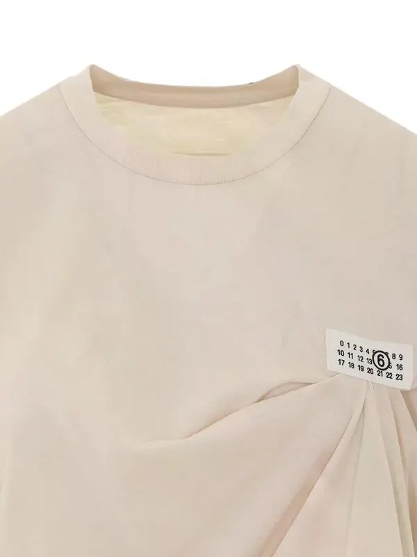 MAISON MARGIELA Numeric Logo Draped T-shirt