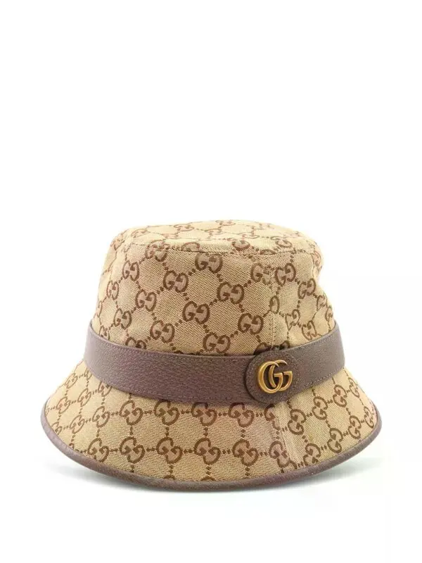 Gucci Gg Supreme Canvas Bucket Hat - Neutrals