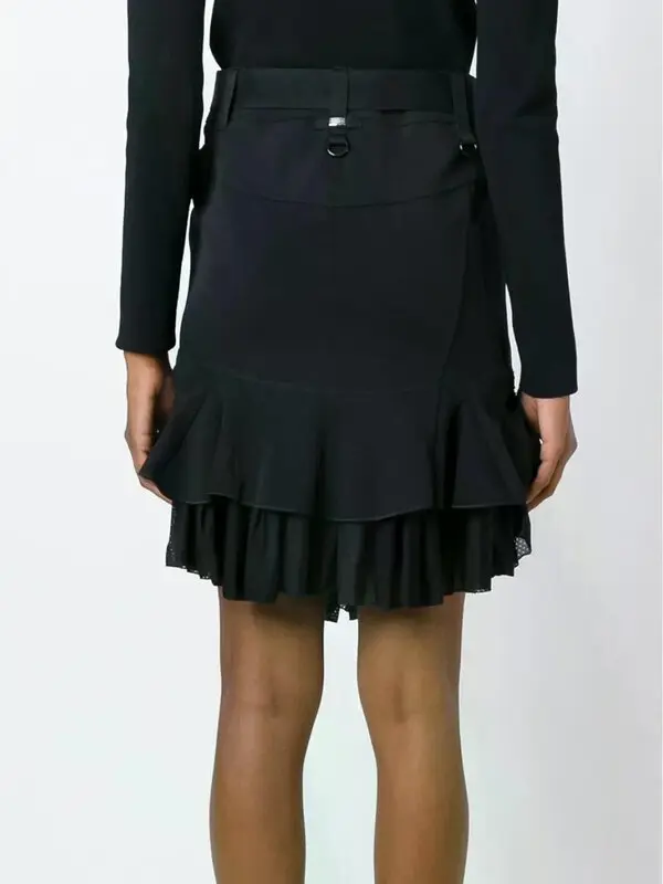 High Ruffled Hem Skirt