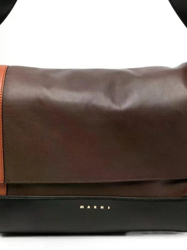 Marni Colour-block Leather Shoulder Bag