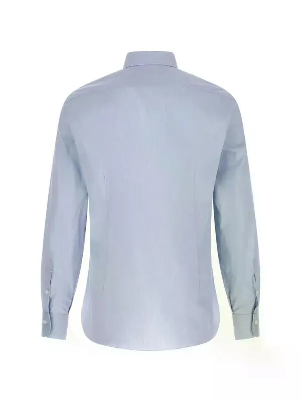 BARBA NAPOLI Poplin Classic-collar Shirt