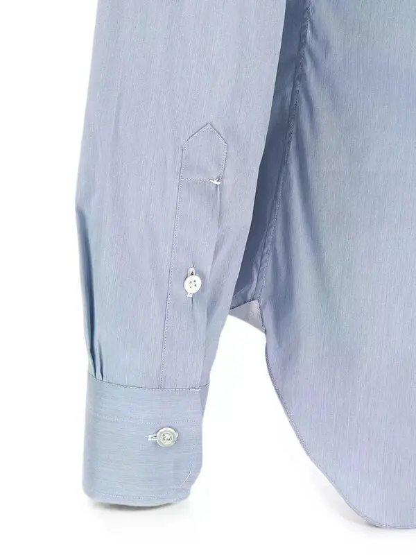 BARBA NAPOLI Poplin Classic-collar Shirt