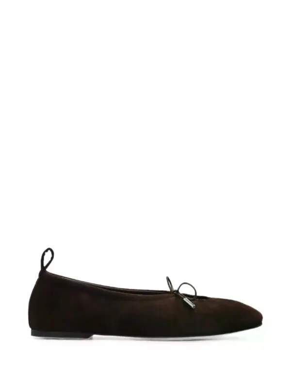 ALOHAS Rosalind Bow-detail Ballet Flats - Brown