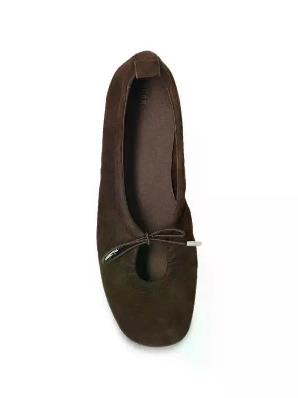 ALOHAS Rosalind Bow-detail Ballet Flats - Brown