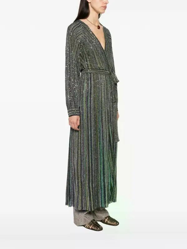 Missoni Sequin-embellished Striped Cardigan - Blue