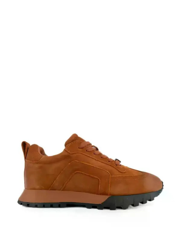 LINDA BAUMANN Panelled Leather Sneakers