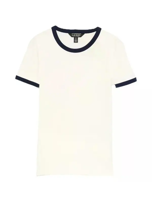 Ralph Lauren Contrast-trim T-shirt - Neutrals