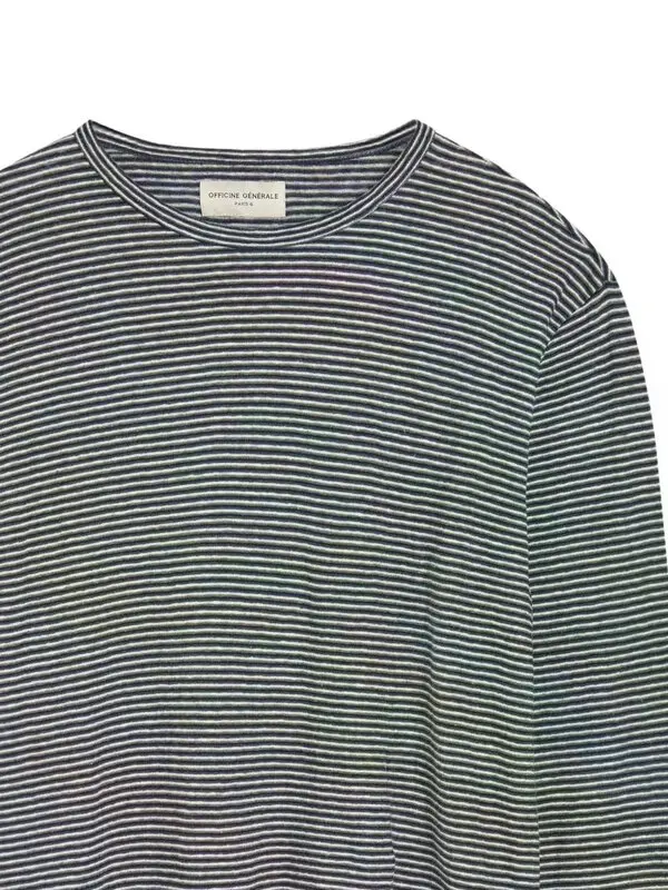Officine Générale Striped-pattern T-shirt