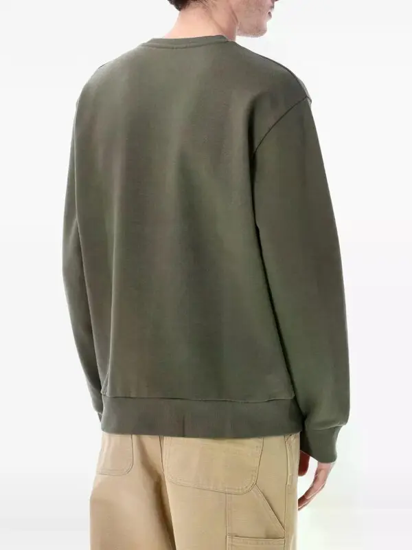 Carhartt Work In Progress Logo Print Crew Neck Sweater