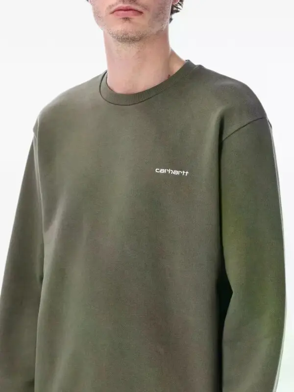 Carhartt Work In Progress Logo Print Crew Neck Sweater
